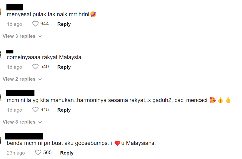 "The real 1Malaysia" - MRT Users Unite & Sing 'Tanggal 31' During Train ...