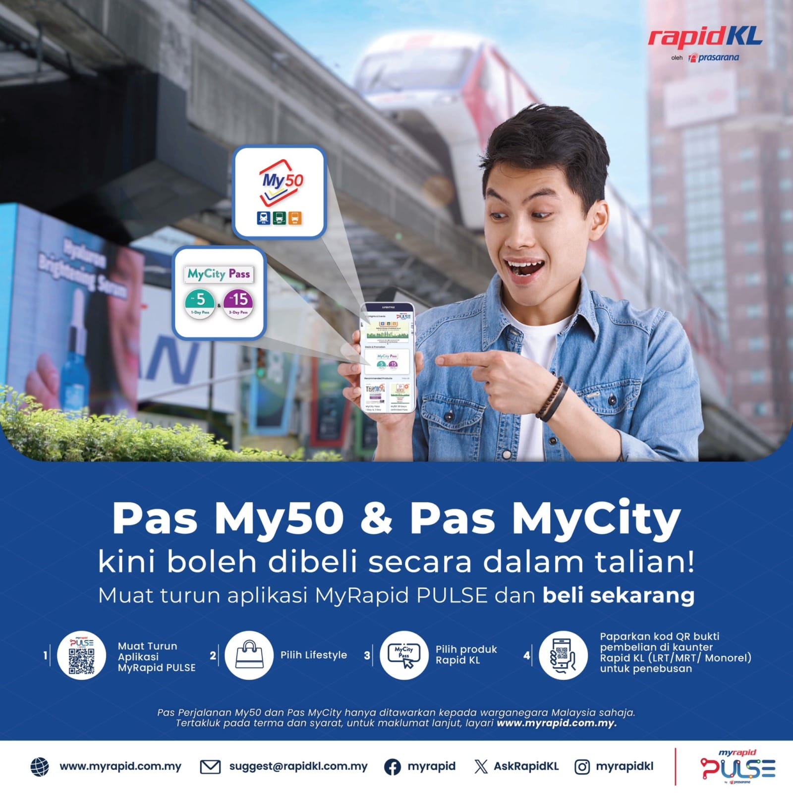 You Can Now Purchase RapidKL's My50 & MyCity Unlimited Travel Pass ...