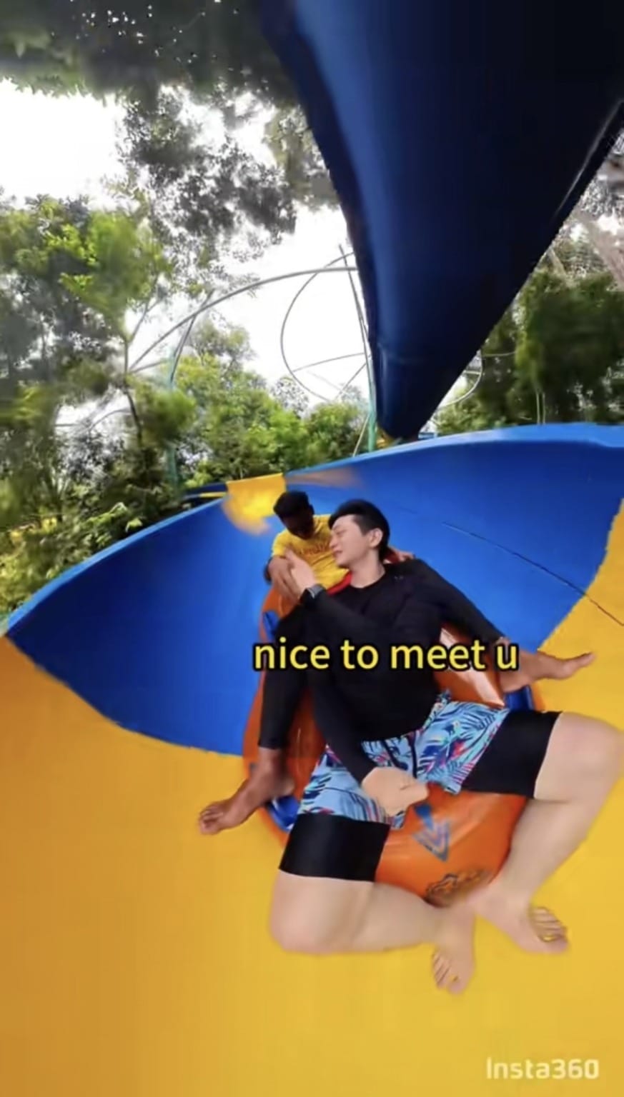 WATCH: Lifeguard Accidentally Goes Down Penang Water Slide With ...
