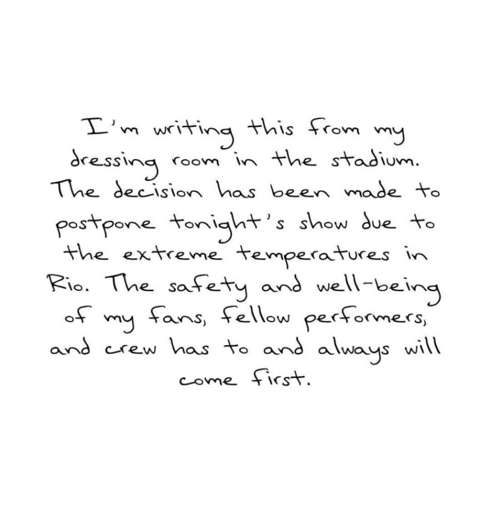 Taylor Swift Postpones Rio De Janeiro Concert After Death Of Fan ...