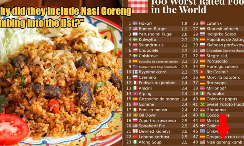 Nasi Goreng Kambing Ranked Among Worst-Rated Dishes in the World ...