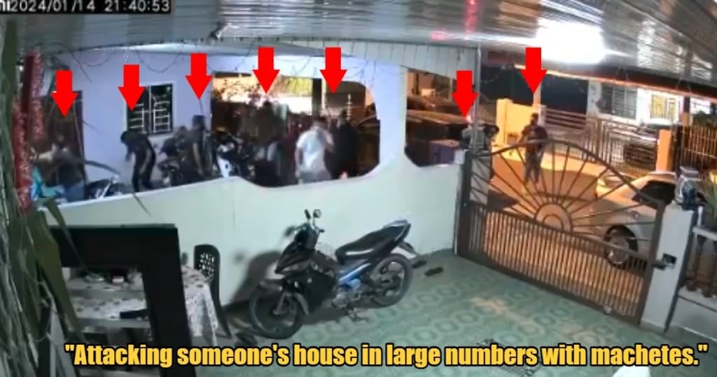 Large Group of Men Allegedly Sent by Ah Long Attack Penang House With ...