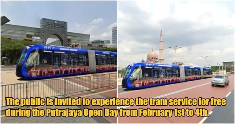 M'sians Can Ride Putrajaya's New Trackless Smart Tram For FREE During Its Trial Run Starting 1 ...