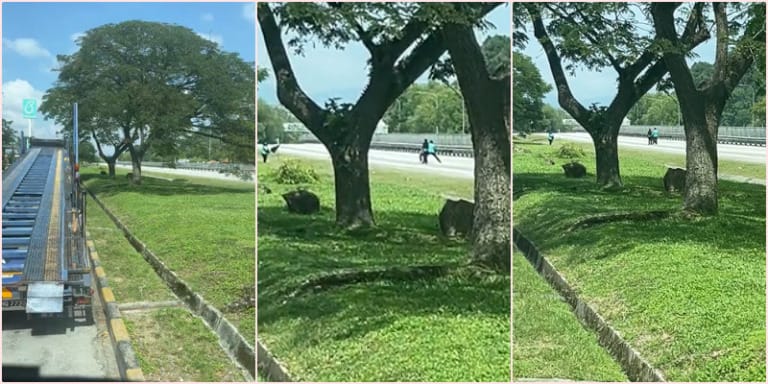 Petrol Station Workers in Simpang Pulai Poses on Empty Highway ...