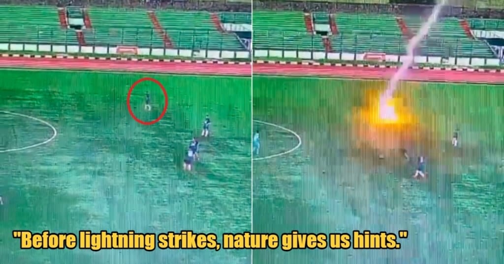 Horrifying Video Shows Indonesian Football Player Getting Struck by ...