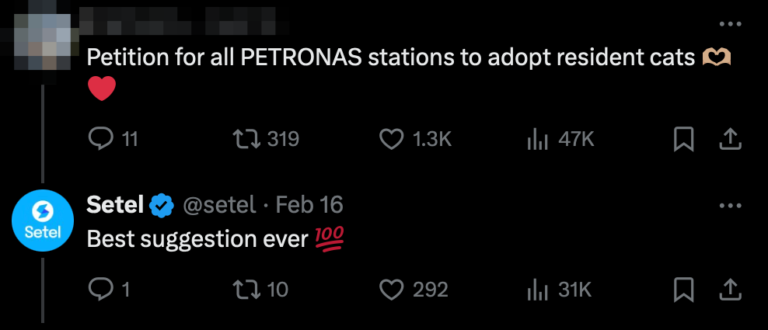 "Purr-tronas" - Setel Appoints Adorable Sleeping Stray Cat by Fuel Pump ...