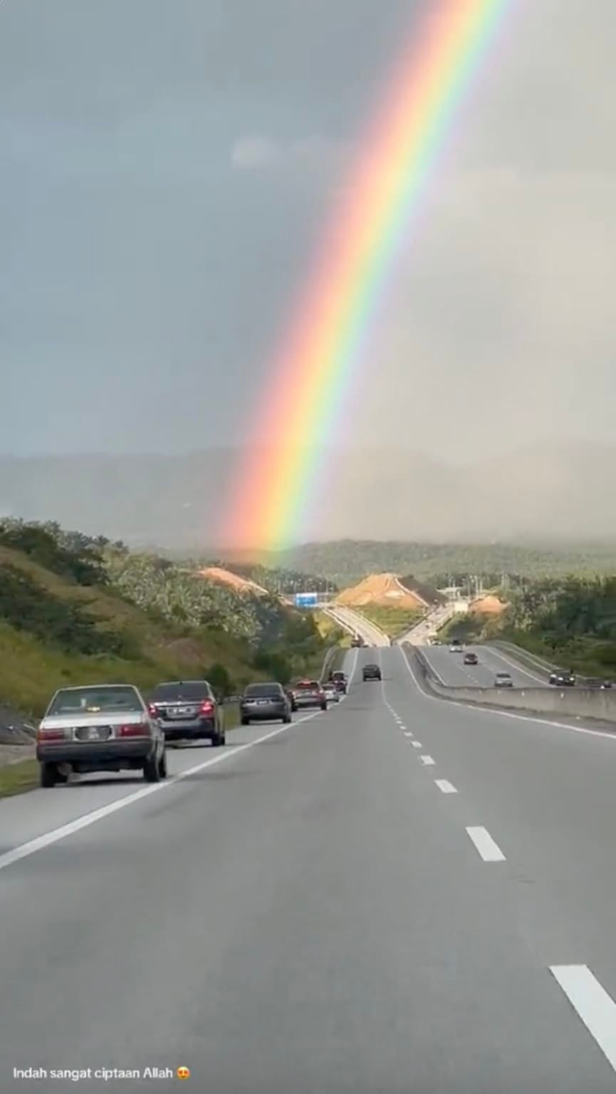 M'sian Records Jaw-Dropping View of Rainbow on Pahang Road & it's the ...