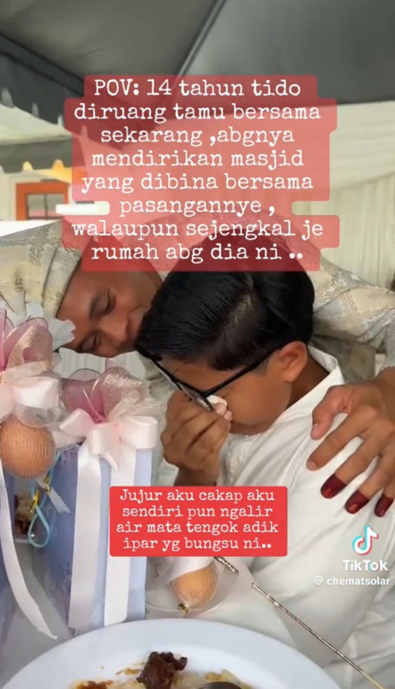M'sian Groom Comforts 14yo Brother Who Cried on His Wedding Day as They ...