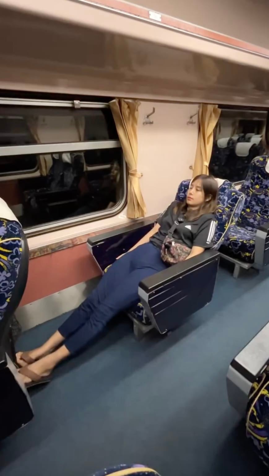 Thai Travel Vlogger Hilariously Reviews KTM Intercity Sleeper Train ...