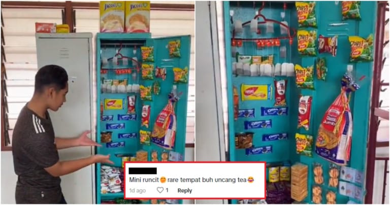 "Locker mart" - M'sian Student Unveils Locker Filled Creatively with ...