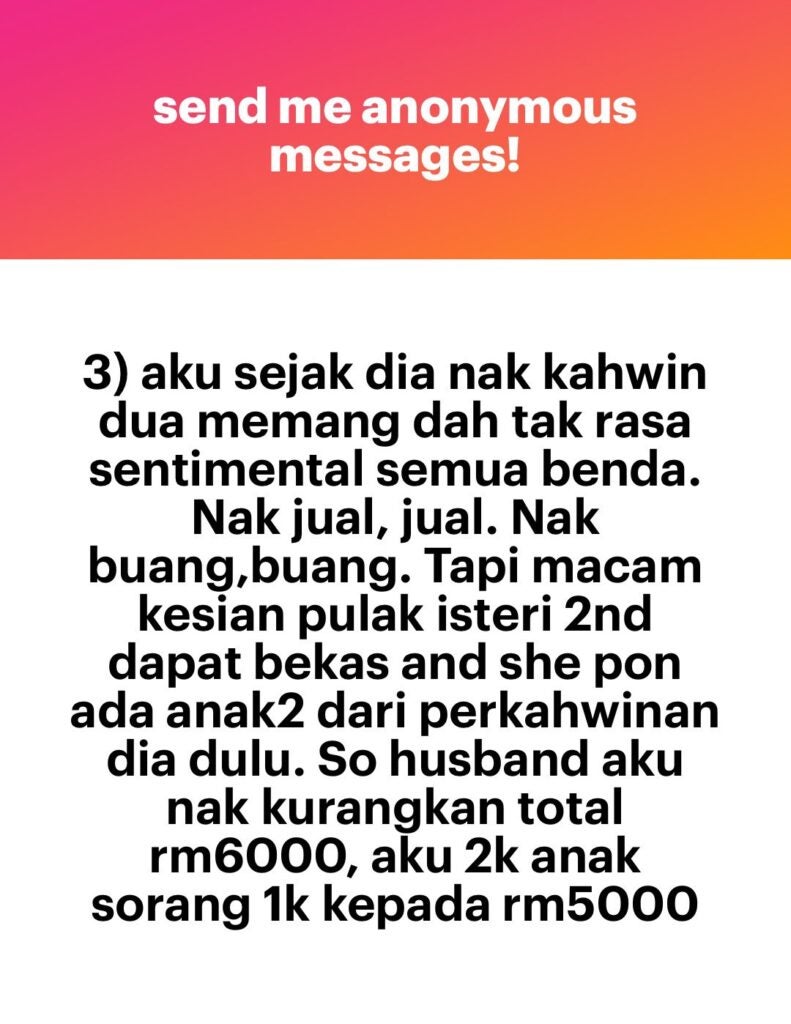 M'sian Wife Upset That Husband Wants to Reduce RM6k Allowance to Give Equal Amount to 2nd Wife ...