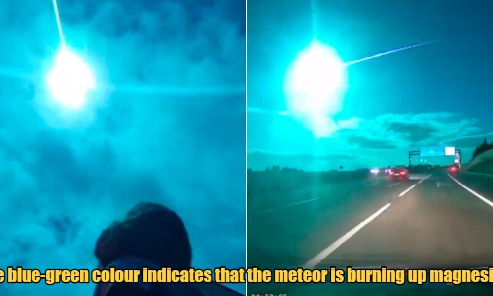 Gorgeous Blue-Green Meteor Lights Up The Night Sky in Spain & Portugal ...
