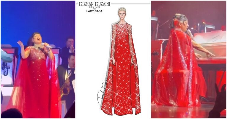 Lady Gaga Wears Dress by M’sian Designer Rizman Ruzaini During Las ...