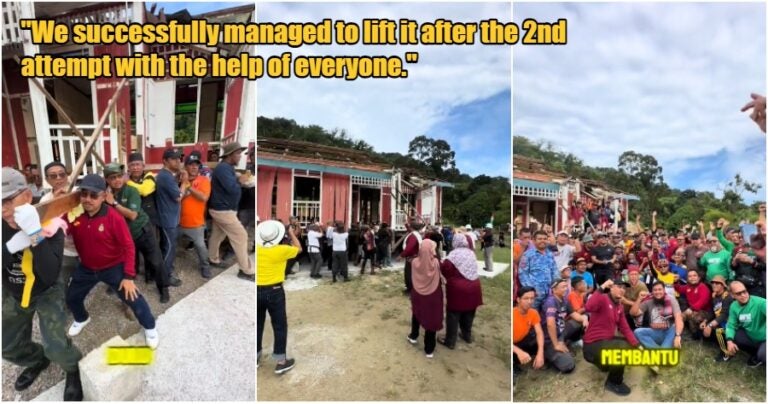 Locals from Hulu Selangor Physically Lift 100yo Traditional House to ...