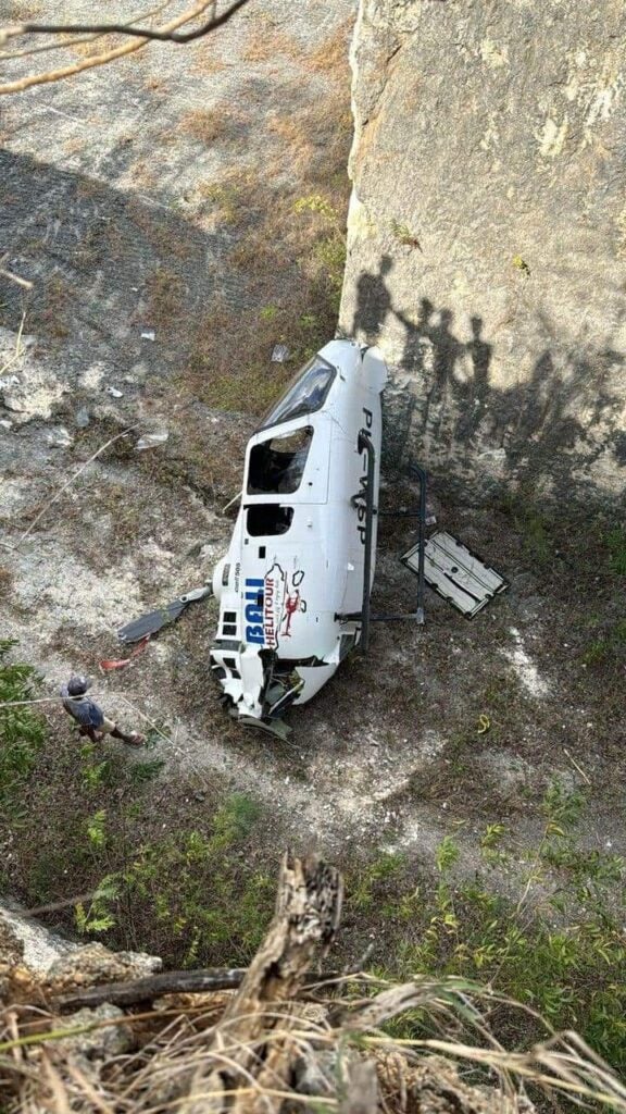 Helicopter in Bali Crashes After Getting Entangled in Kite Strings ...