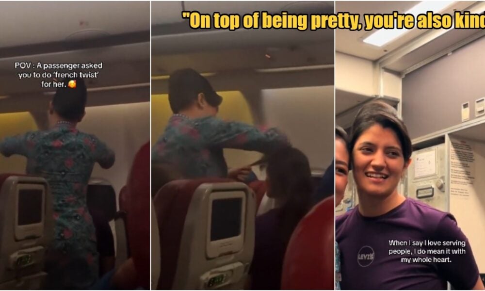 M'sian Flight Attendant Praised for Creating Wholesome Moment by Doing ...