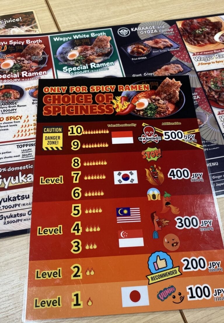 Viral Ramen Eatery in Japan Ranks Spiciness Levels by Countries, Says M ...