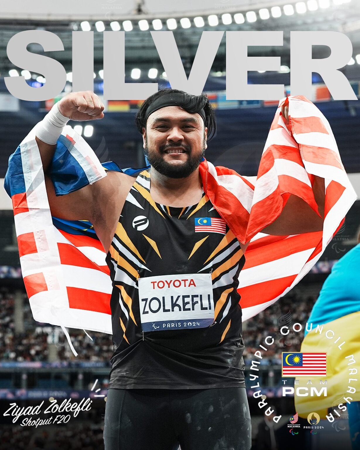 Ziyad Zolkefli Secures a Silver Medal for Men's Shot Put at the Paris ...