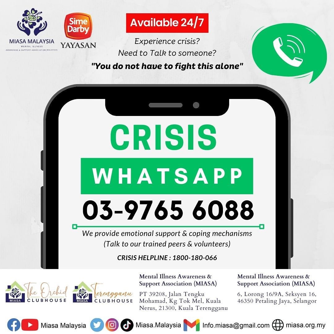 Need Someone to Talk to? M'sians Can Call These Helplines Offering Free ...