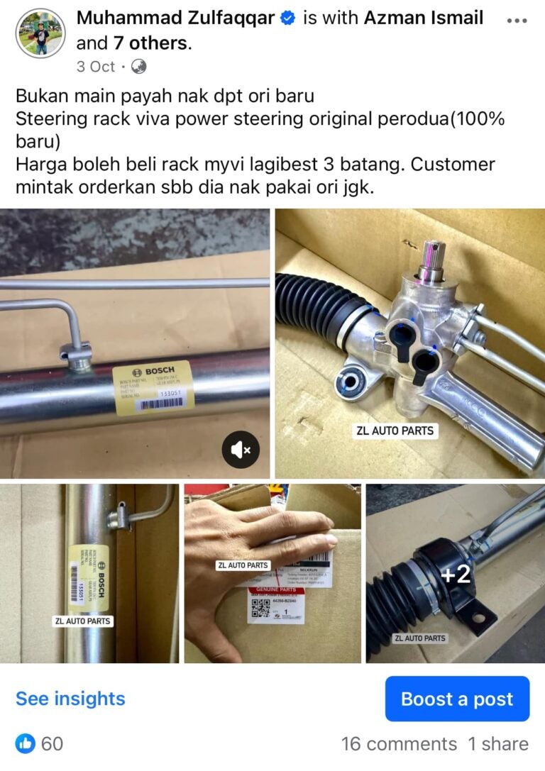 "RM3.2k for steering rack" - M'sian Shocked at RM6k Repair Bill for Her ...