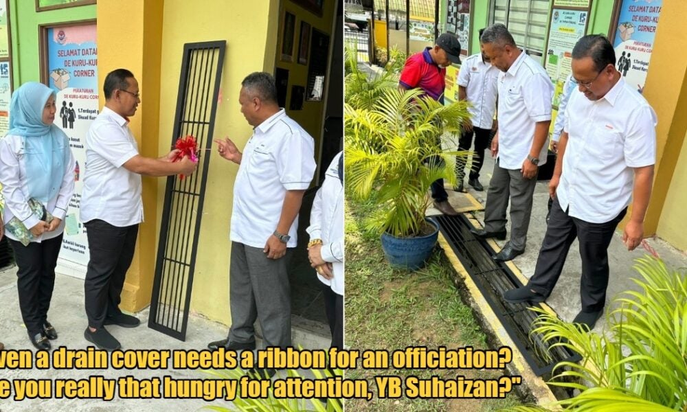 Pulai MP Mocked for Officiating School Drain Cover, Says He Didn’t Want ...