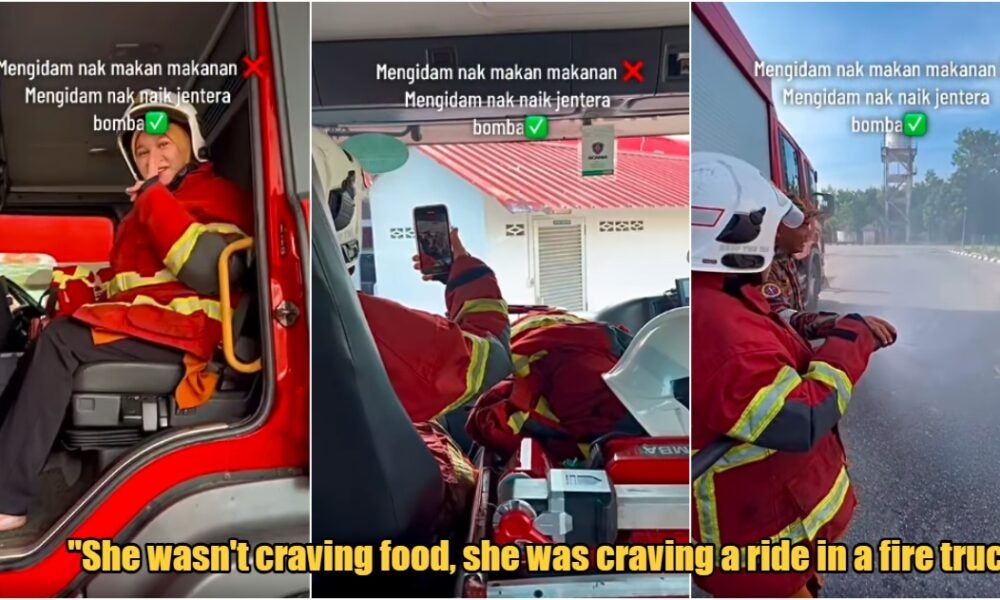 Pregnant M'sian Visits Kuantan Fire Station as She was Craving a Ride ...