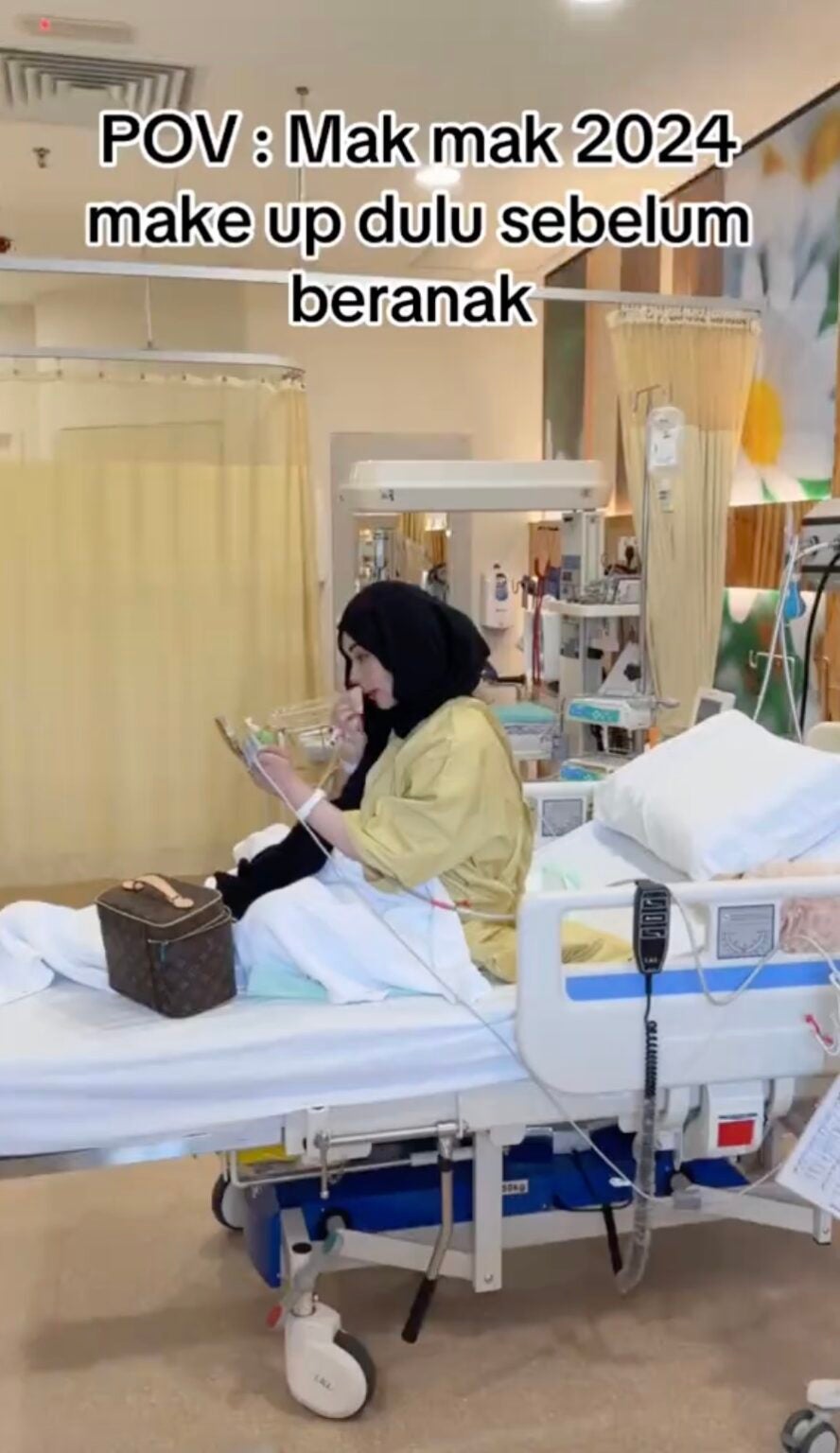 Malaysian Influencer Goes Viral for Applying Makeup on Hospital Bed ...
