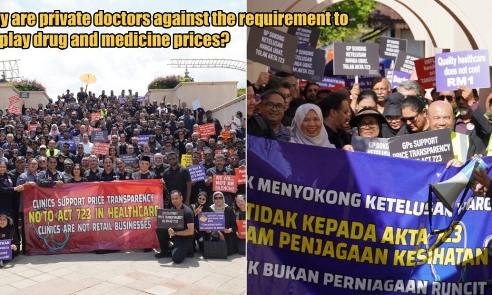 200 Private Doctors Gathered in Putrajaya to Protest Govt's New Rule ...
