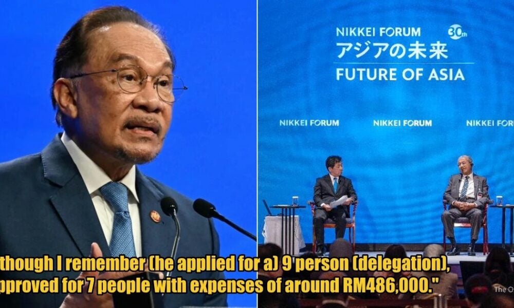PMX Says Govt Spent RM486k to Send Mahathir & His Delegation to Japan ...