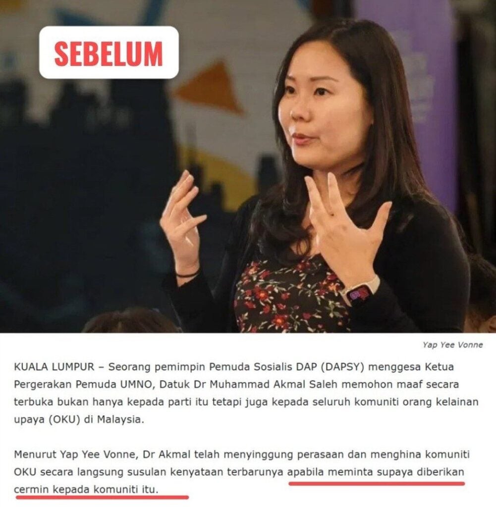 "Read my statement carefully" - DAPSY Claps Back at Dr Akmal for Telling Them to Learn BM ...