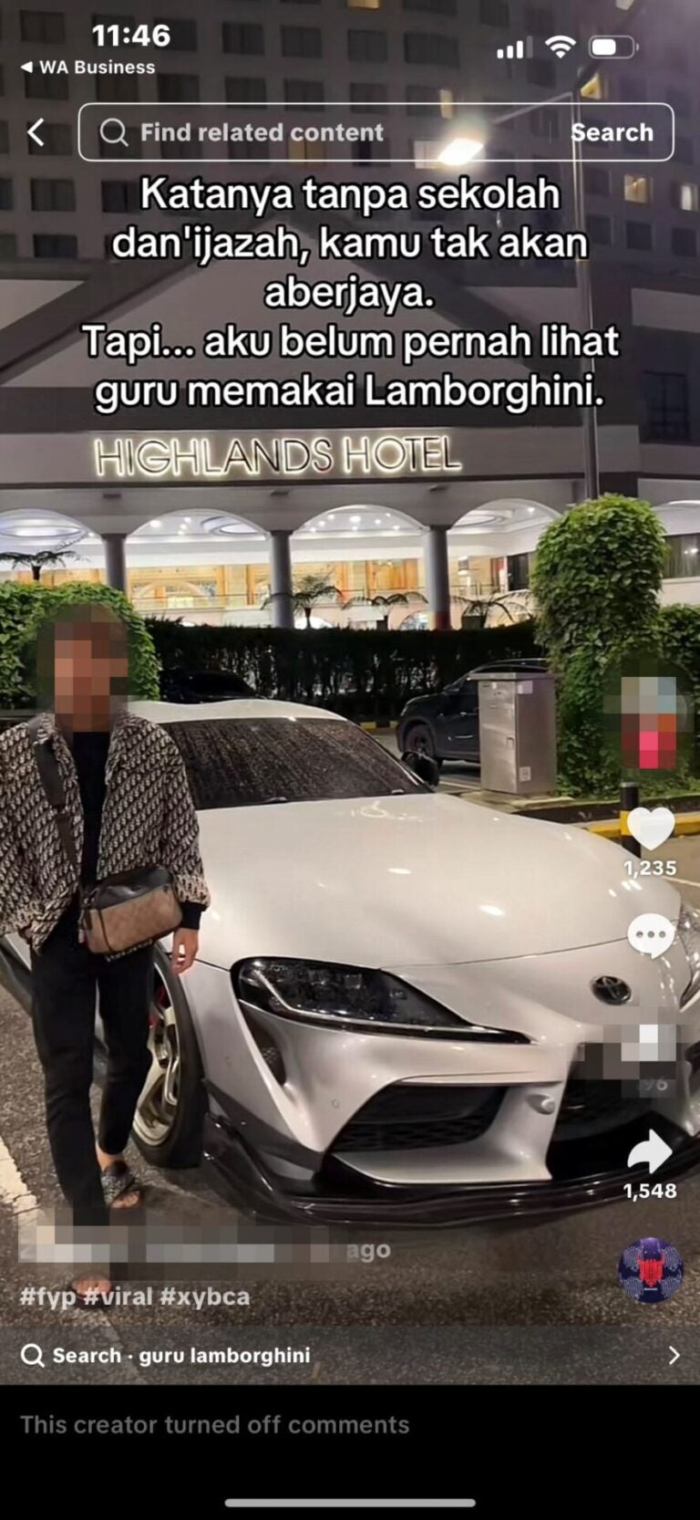 M'sian Man Mocks Teachers for Not Owning Luxury Cars, Gets Caught ...
