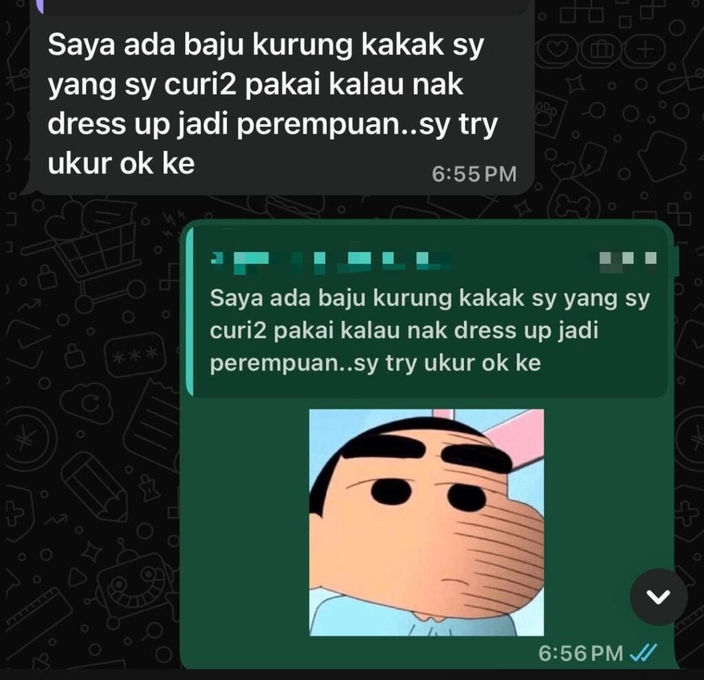 M’sian Seller Shocked as Male Customer Poses in Bra & Catwalks in Baju ...