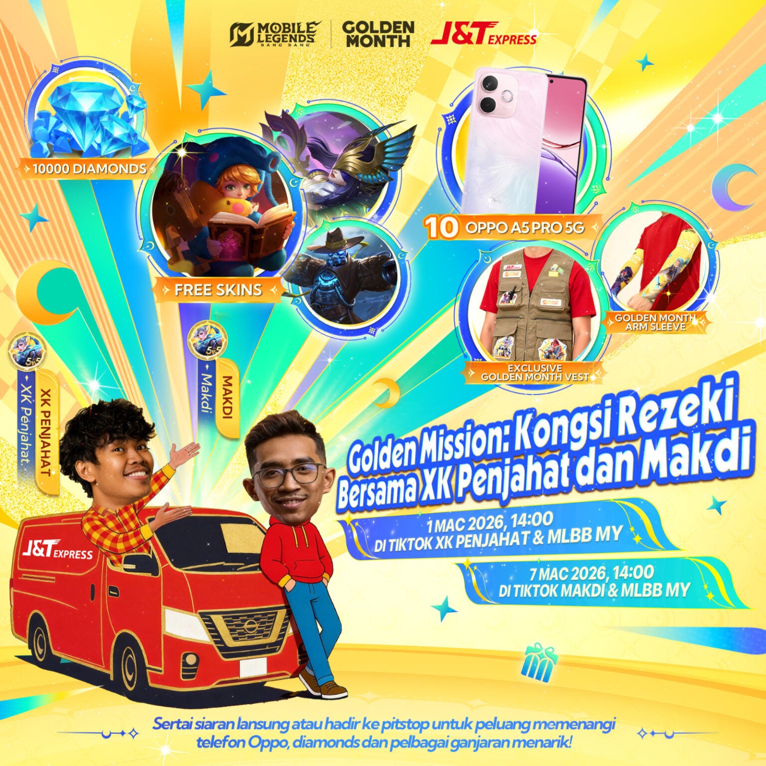 Mobile Legends: Bang Bang Team Up with J&T Express Malaysia for Golden ...