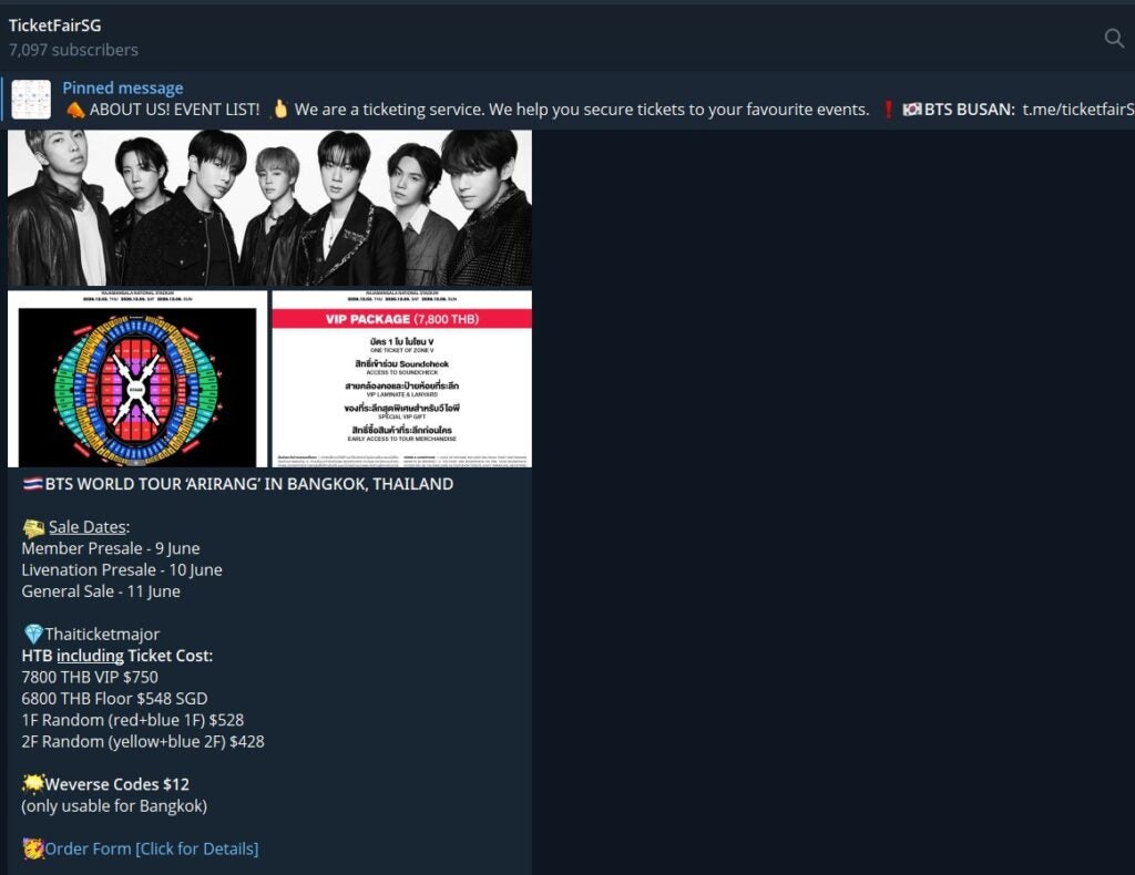 M'sian BTS Fans Raise Concerns After Influencer Allegedly Sells Concert ...