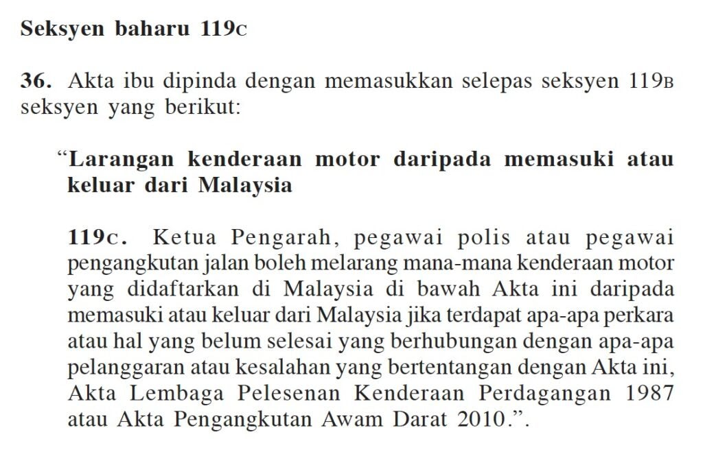 Anthony Loke: Vehicles With Outstanding Summonses Will Soon Be Barred ...